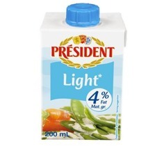 ExpatShop Perú | President CREMA DE LECHE LIGHT 4% GRASA 200ml